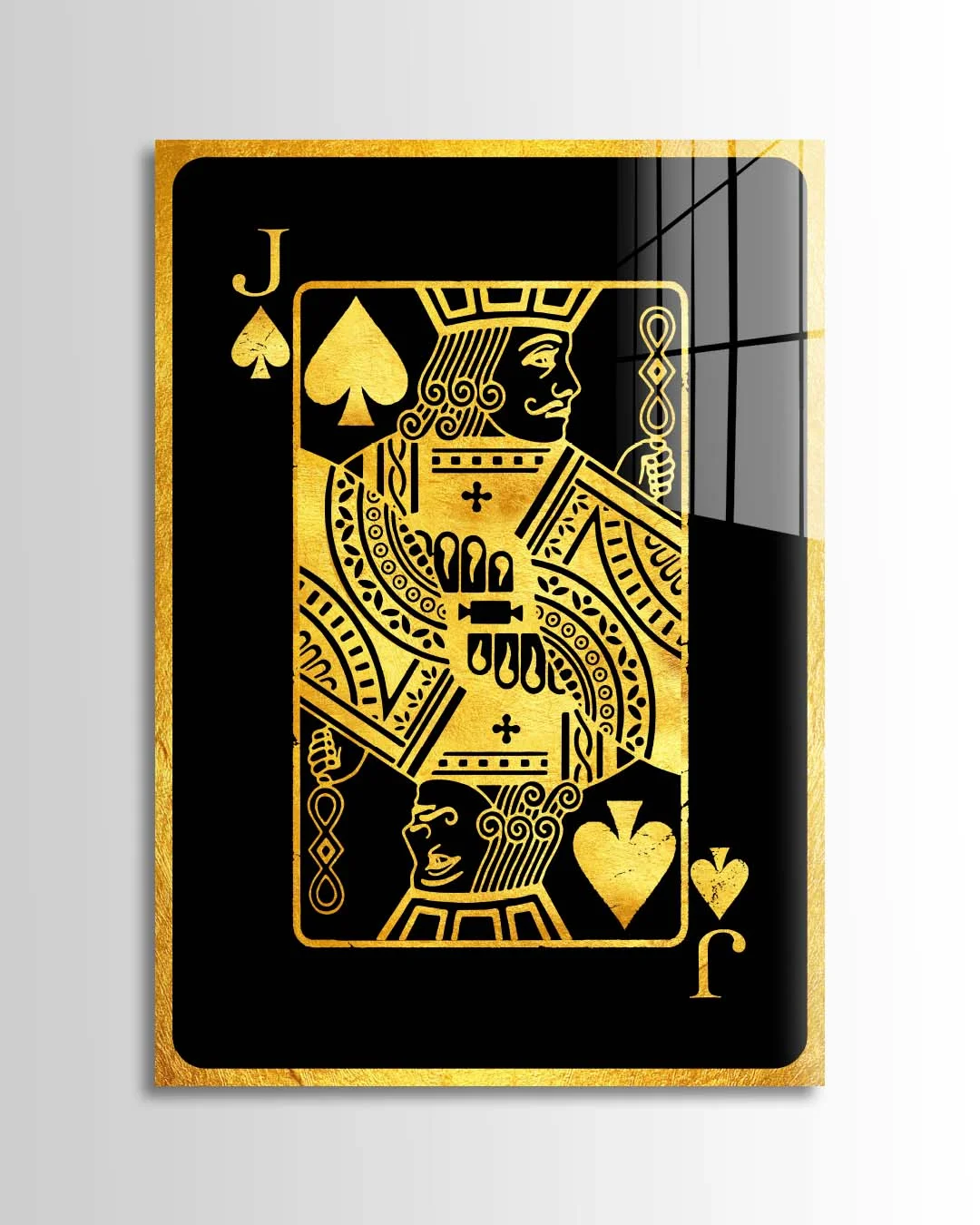 Jack of Spades Gold – Acrylic Glass – JJ Prints