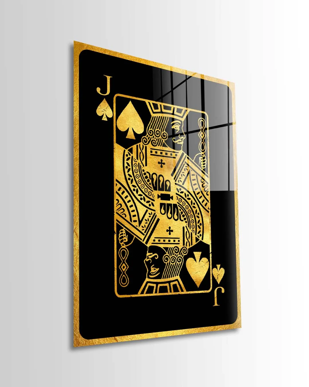 Jack of Spades Gold – Acrylic Glass – JJ Prints