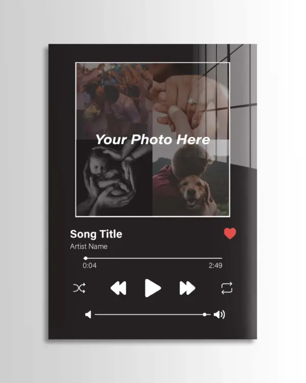 Personalised Black Album Cover – JJ Prints