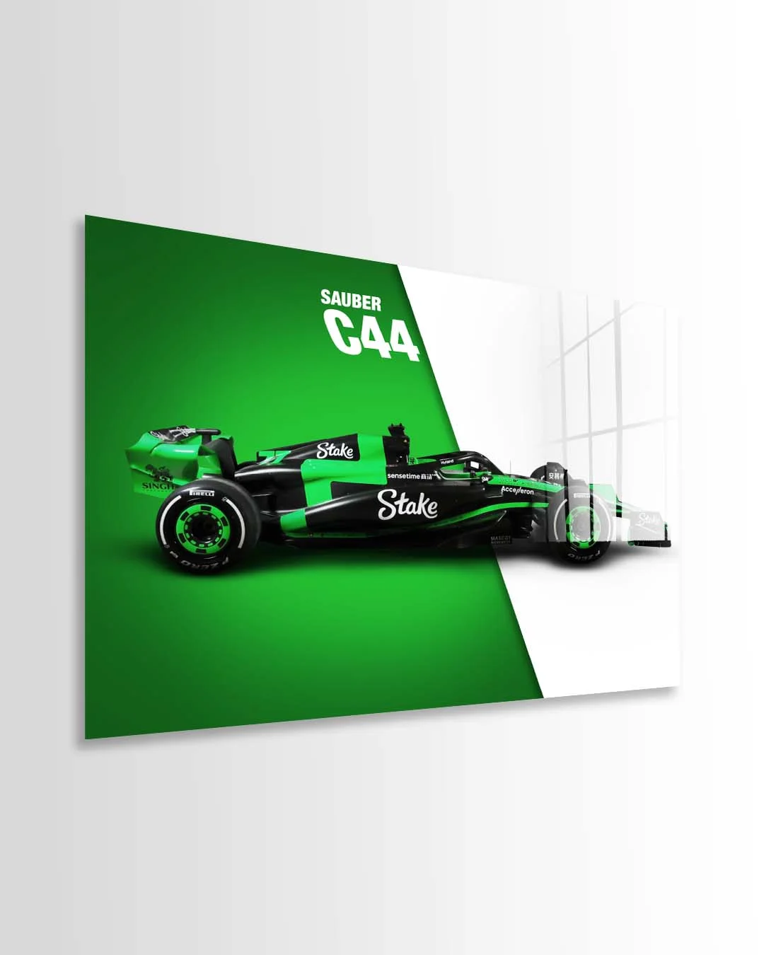 Sauber C-44 2024 F1 Car – Acrylic Glass – JJ Prints